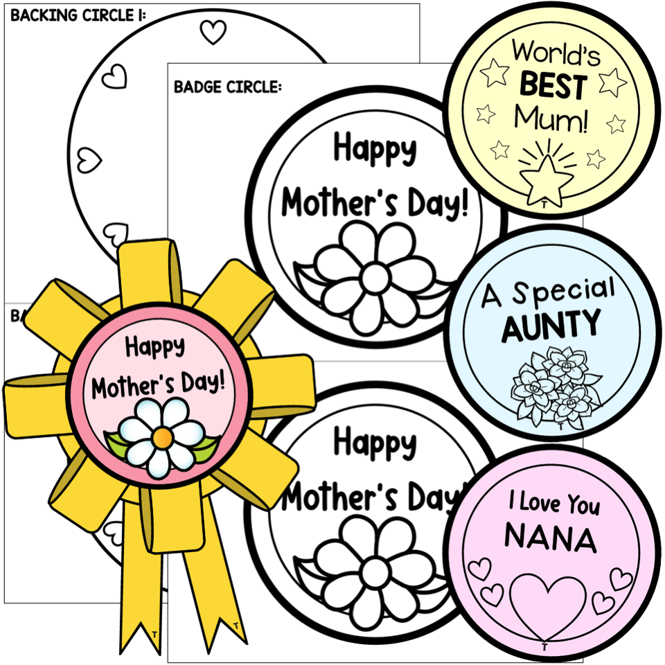 Mother’s Day Badge Craft - Top Teacher