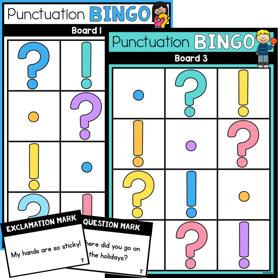 Punctuation Bingo - Top Teacher