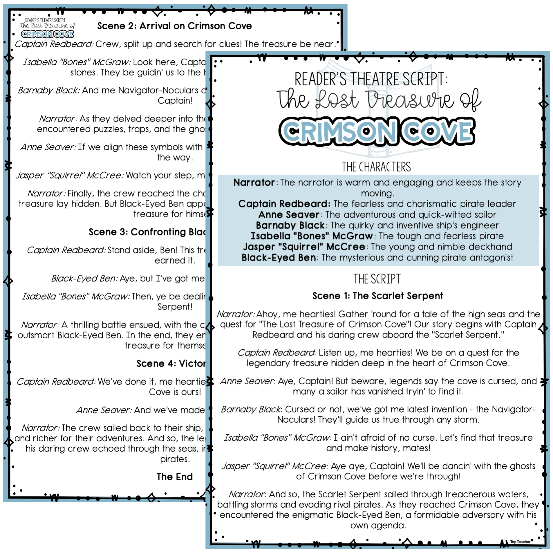 Reader’s Theatre Script: The Lost Treasure of Crimson Cove - Top Teacher