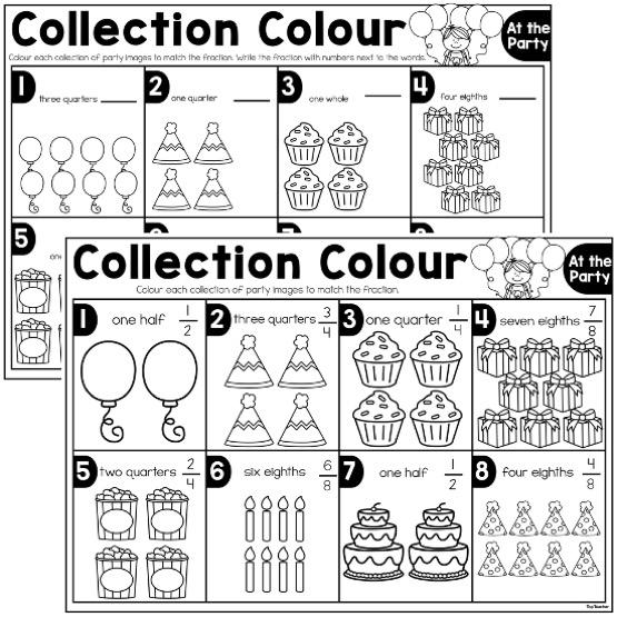 Fractions at the Party Activity - Top Teacher