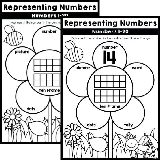 Representing Numbers Worksheet