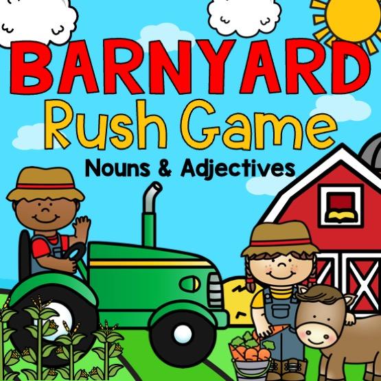 Barnyard Rush: Nouns & Adjectives POWERPOINT - Top Teacher
