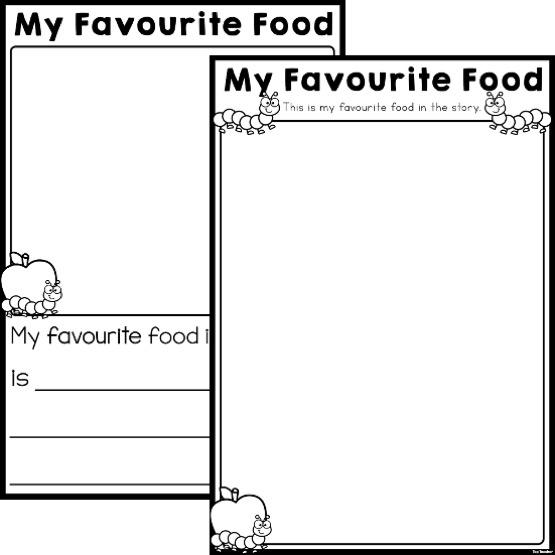 Caterpillar: My Favourite Food Worksheets - Top Teacher