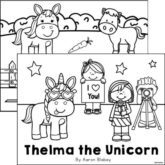 Thelma the Unicorn Oral Retell Booklet - Top Teacher