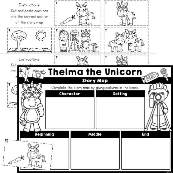 Thelma the Unicorn: Story Map Activity - Top Teacher