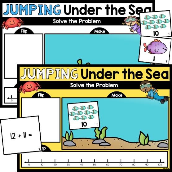 Jumping Under the Sea: Addition & Subtraction Game - Top Teacher