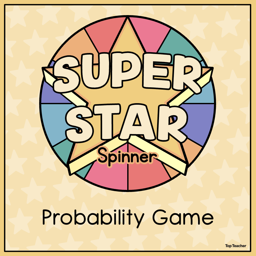 Super Star Spinner Probability Game POWERPOINT - Top Teacher