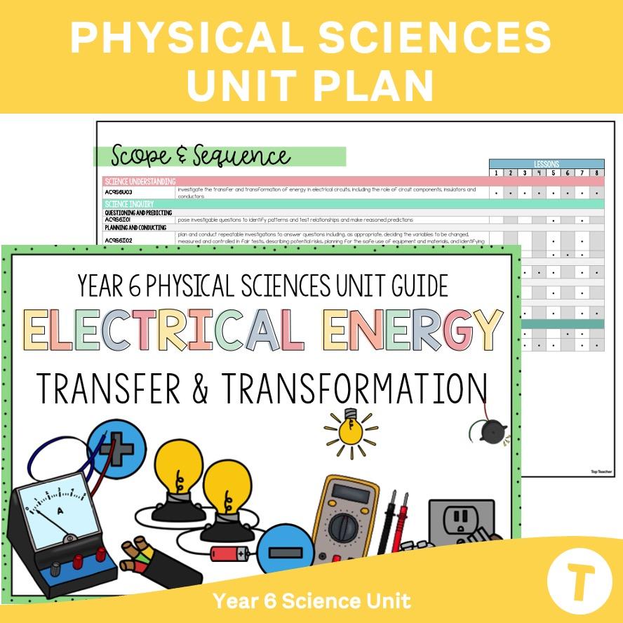 Physical Sciences Year 6 UNIT PLAN - Top Teacher