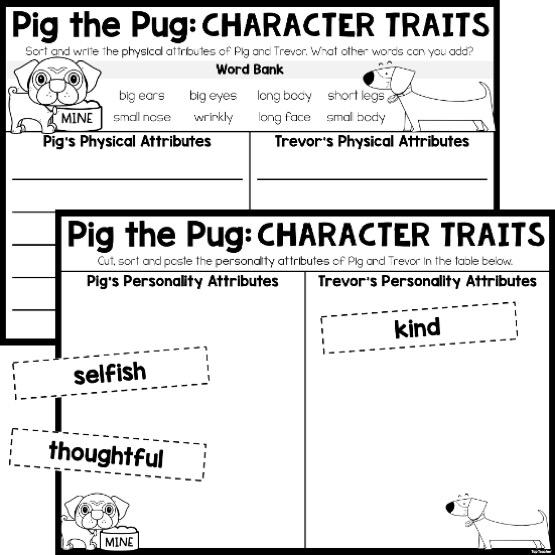 Pig the Pug: Character Traits - Top Teacher
