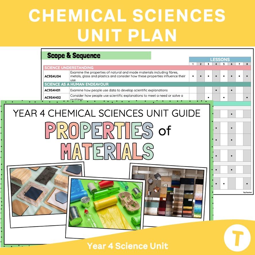 Chemical Sciences Year 4 UNIT PLAN - Top Teacher