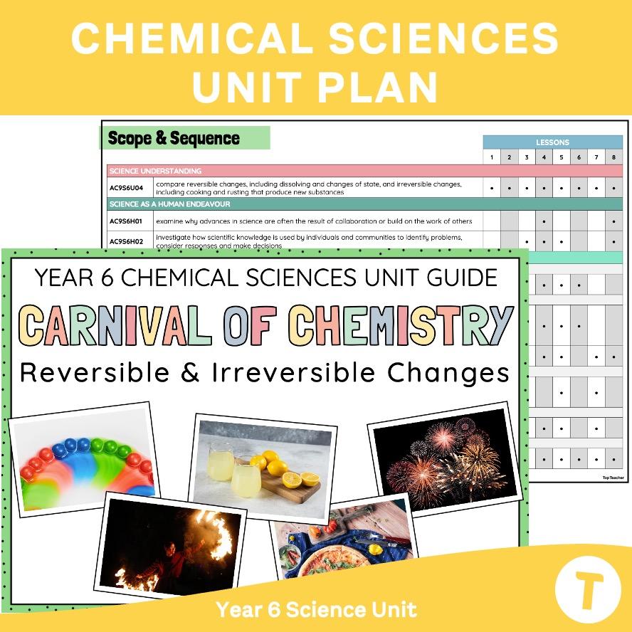 Chemical Sciences Year 6 UNIT PLAN - Top Teacher