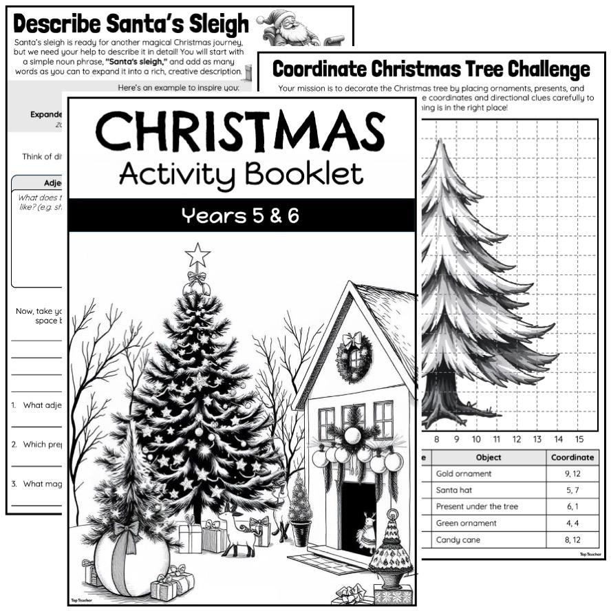 Christmas Activity Booklet: Years 5 & 6 - Top Teacher