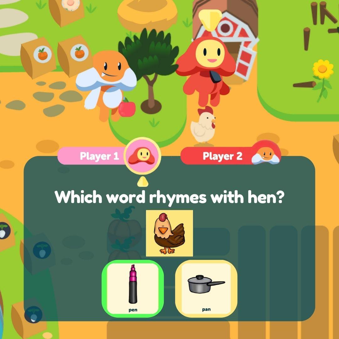 Match the Rhymes: CVC Words LET’S FARM - Top Teacher
