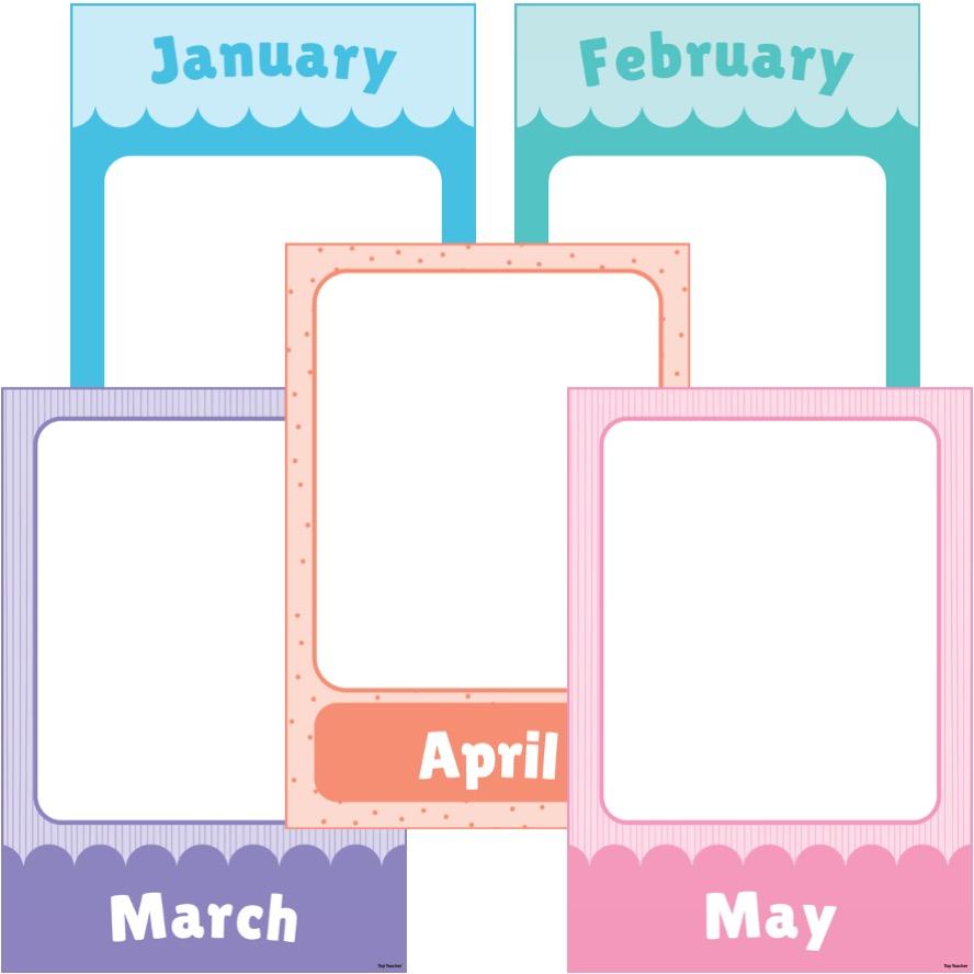 Birthday Posters Pastel - Top Teacher