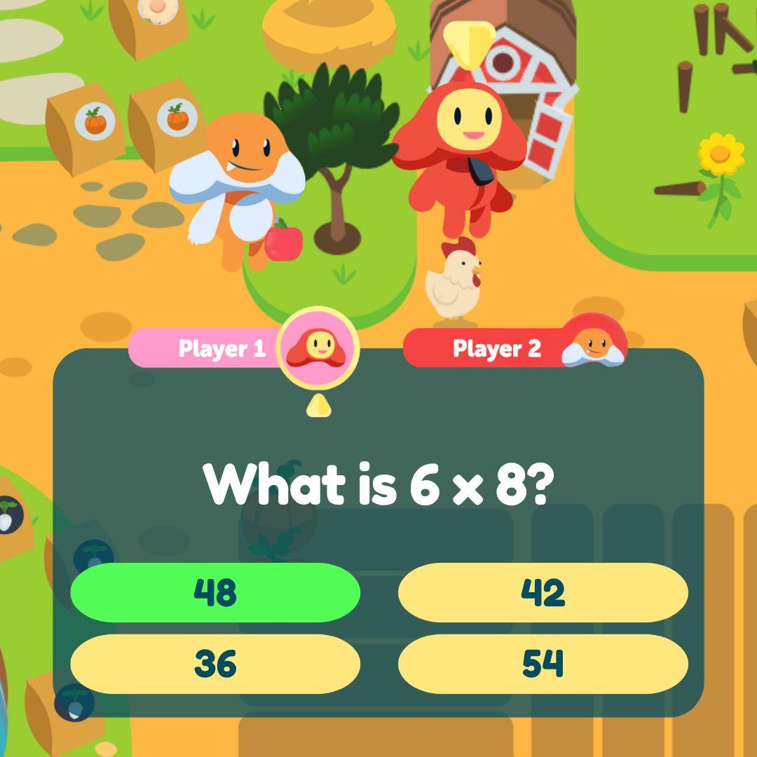Multiplication Up To 10 x 10 LET'S FARM - Top Teacher