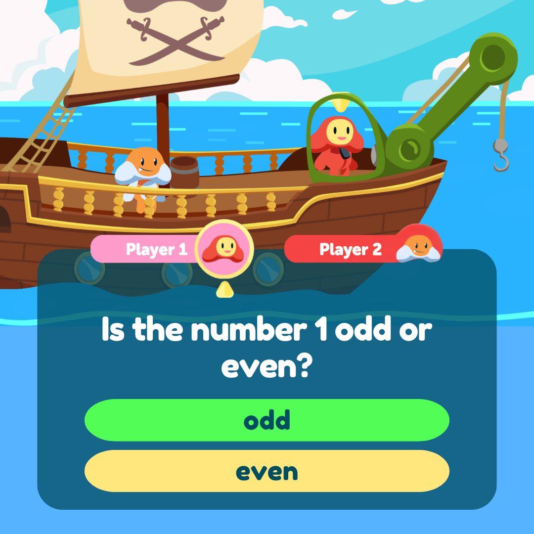 Odd or Even: Less than 20 LET'S SAIL - Top Teacher