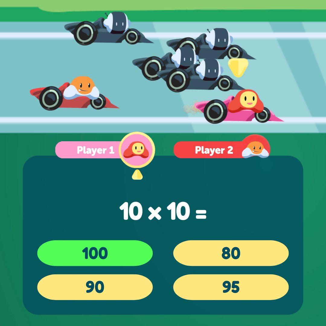 x10 Times Tables LET'S RACE - Top Teacher