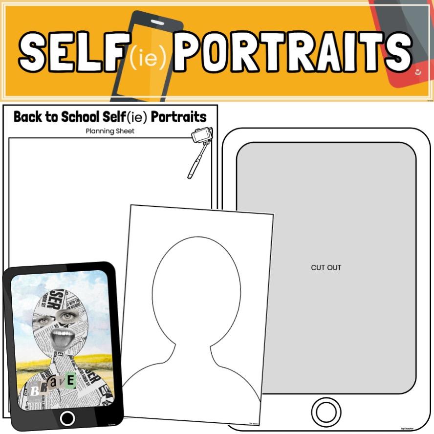Back to School Self(ie) Portrait Craft - Top Teacher