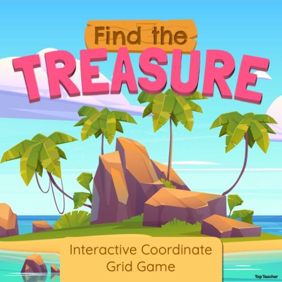 Find the Treasure: Grid Coordinates POWERPOINT - Top Teacher