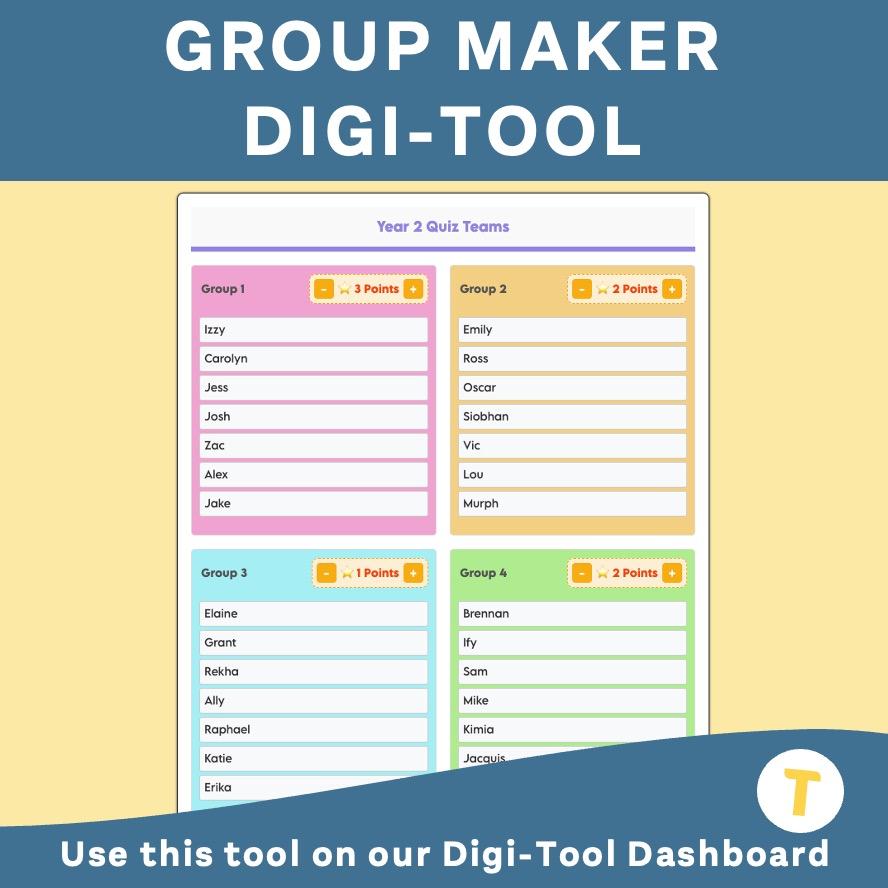 Group Maker Digi-Tool - Top Teacher