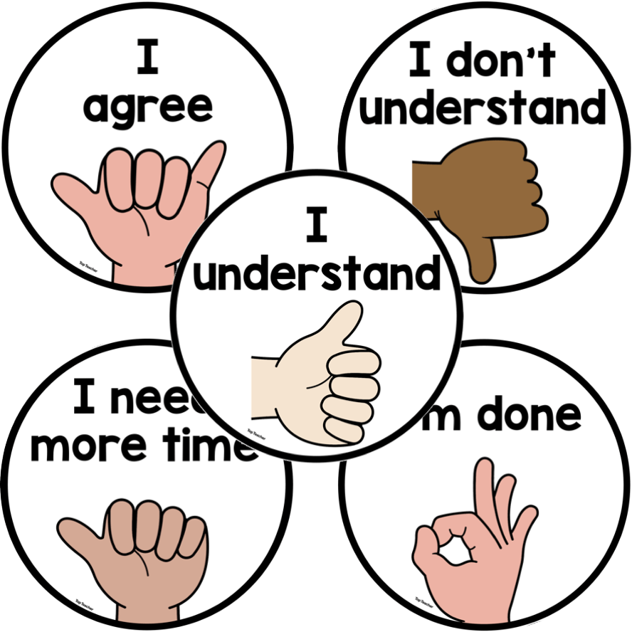 Hand Signals Display - Top Teacher