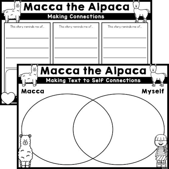 Macca the Alpaca: Making Connections Worksheets - Top Teacher