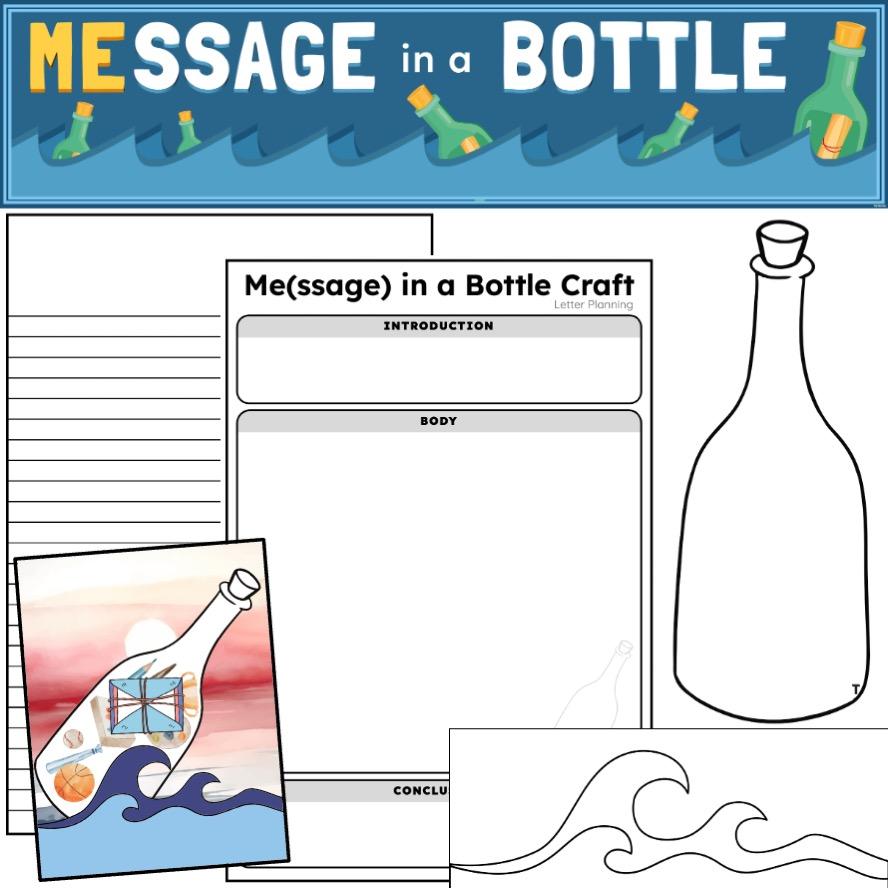 Message in a Bottle: Back to School Craft - Top Teacher