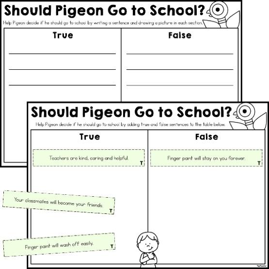 The Pigeon Has to Go to School: Should Pigeon Go to School? - Top Teacher