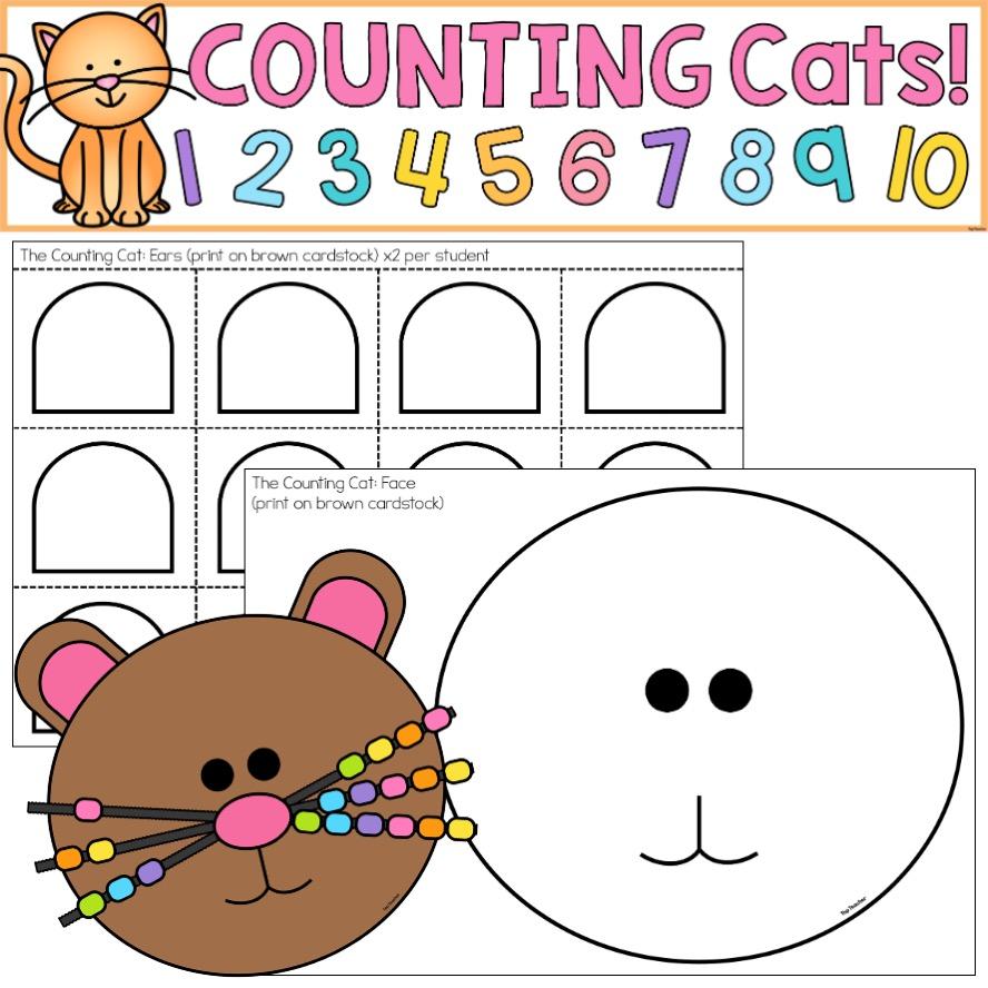 The Counting Cat: Numbers to 10 Craft - Top Teacher