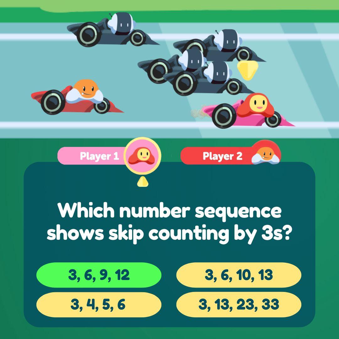 Skip Counting by 3s LET’S RACE - Top Teacher
