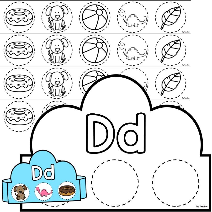Alphabet Crown: Letter D Craft - Top Teacher