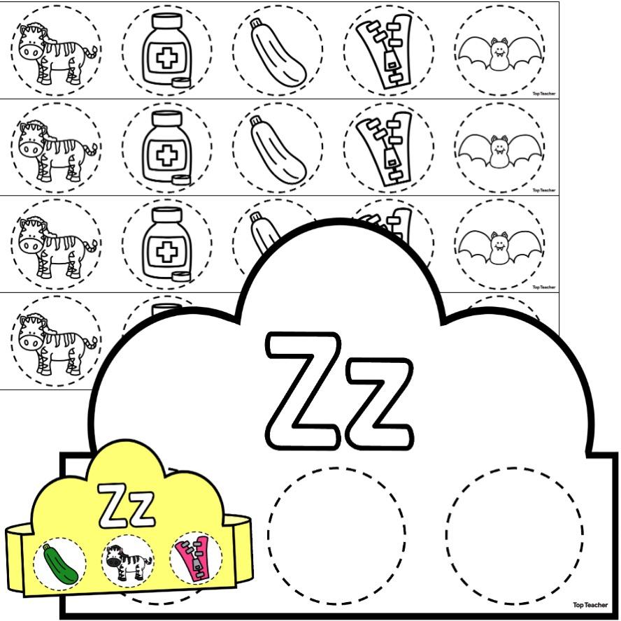 Alphabet Crown: Letter Z Craft - Top Teacher