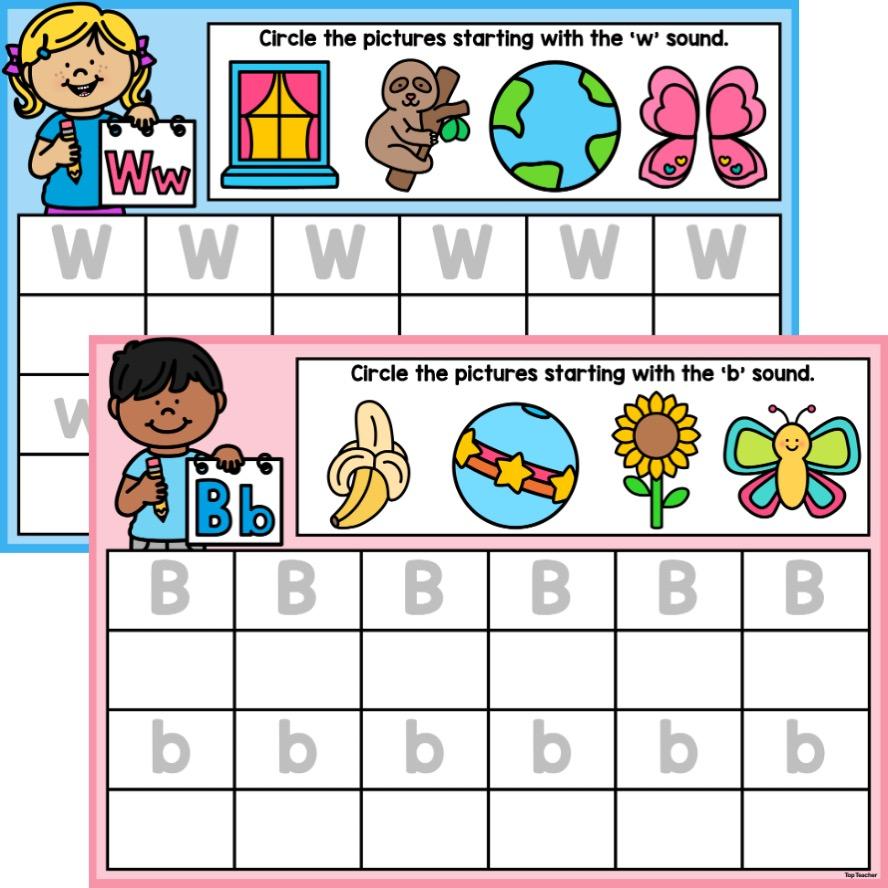 Alphabet Handwriting Mats - Top Teacher