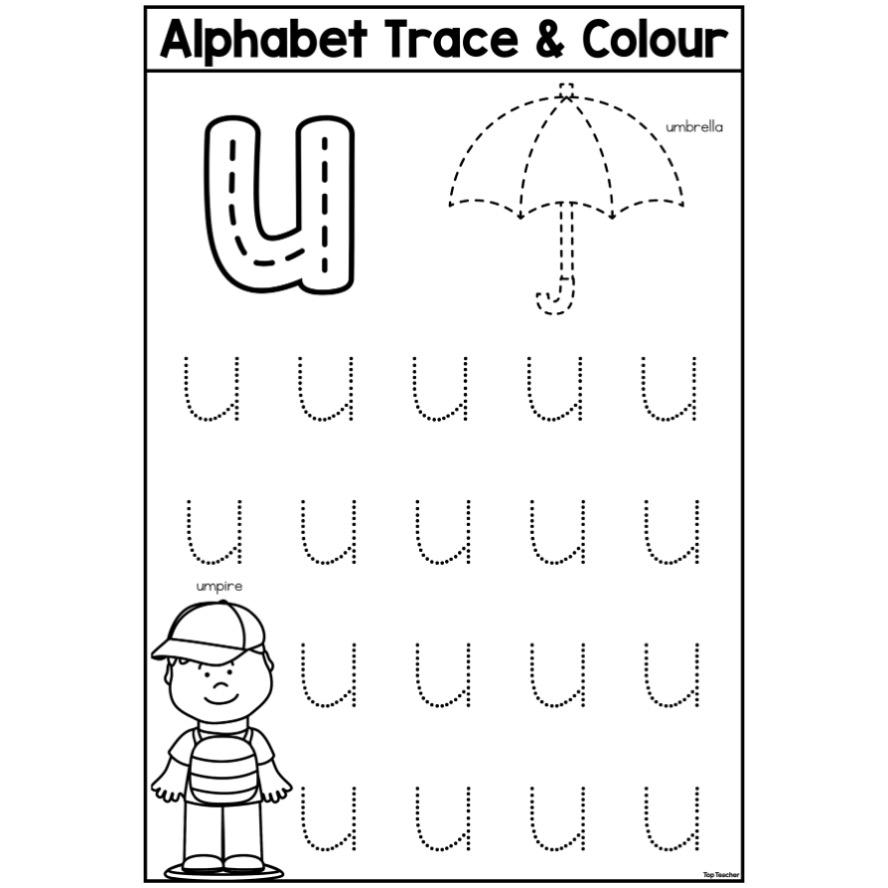 Letter U Worksheets For Kindergarten Letter U Worksheets Recognize,