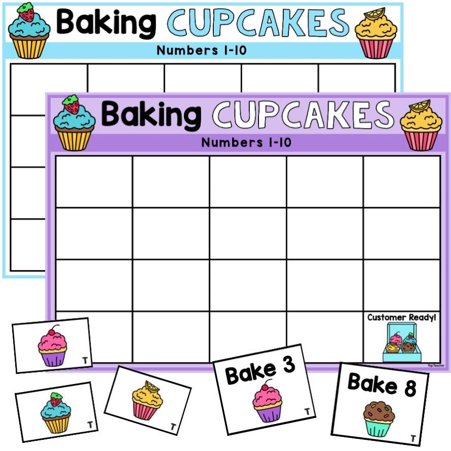 Baking Cupcakes: Counting to 10 Game - Top Teacher