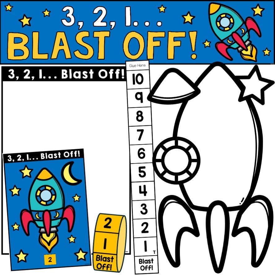 3, 2, 1…Blast Off Rockets: Counting Back from 10 Craft - Top Teacher