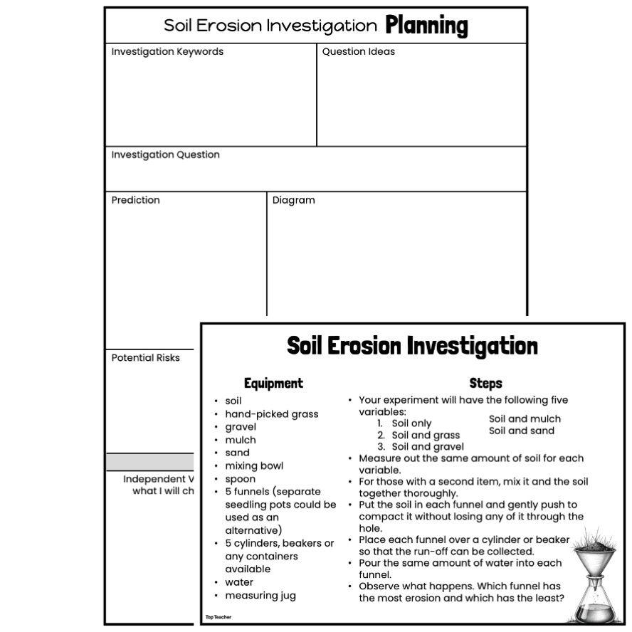 Soil Erosion: Earth & Space Sciences Investigation - Top Teacher