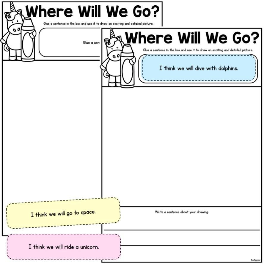 Where Will We Go? Back to School Worksheets - Top Teacher