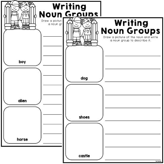 Writing Noun Groups Worksheets - Top Teacher