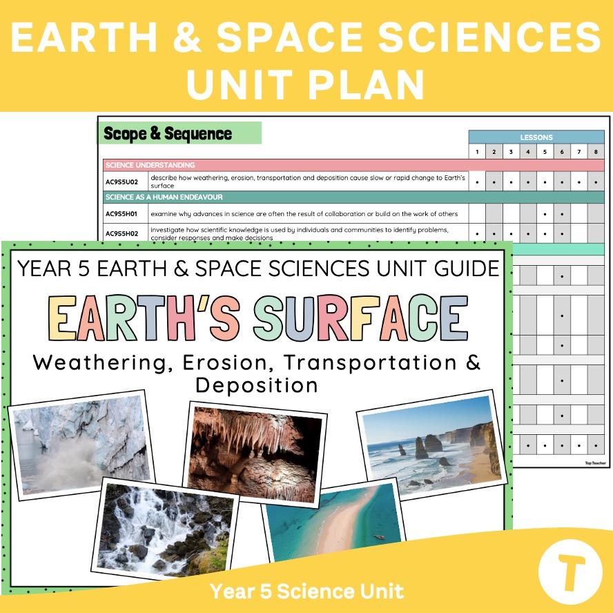 Earth & Space Sciences Year 5 UNIT PLAN - Top Teacher