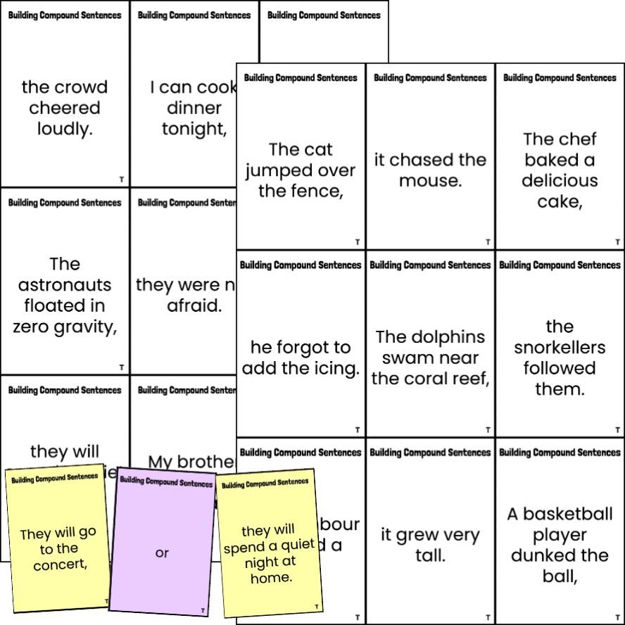 Building Compound Sentences Activity - Top Teacher