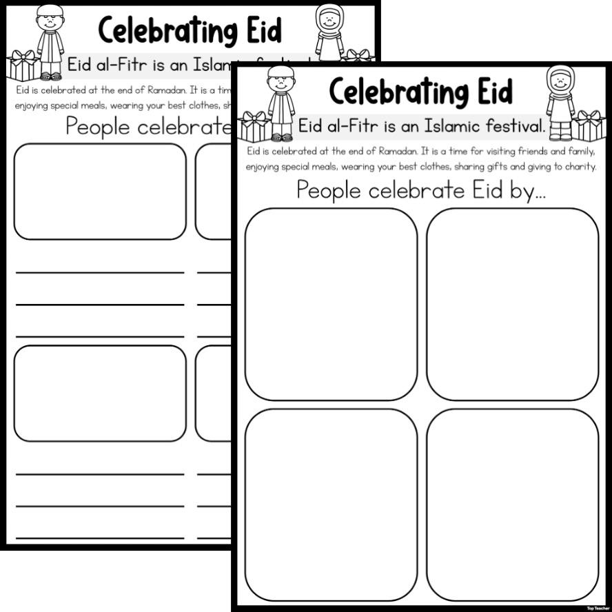 Celebrating Eid: Eid al-Fitr Worksheets - Top Teacher