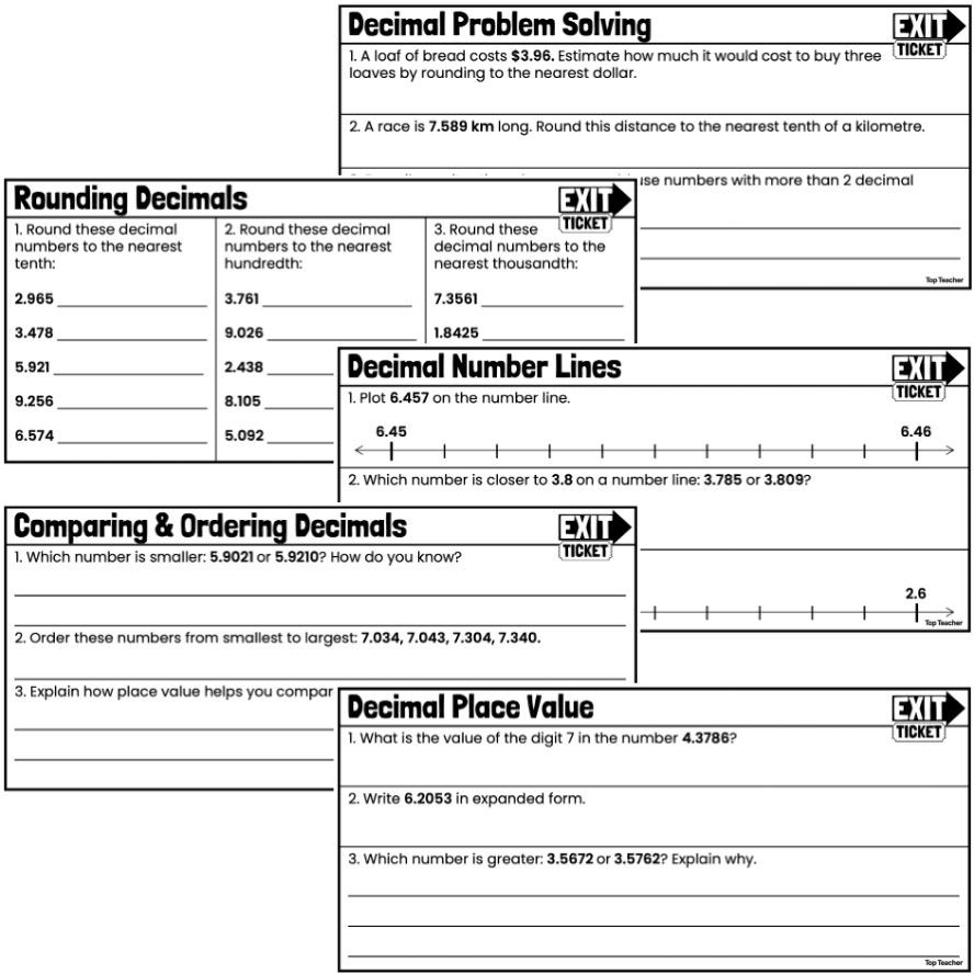 Understanding & Applying Decimals: Tenths, Hundredths & Thousandths ...