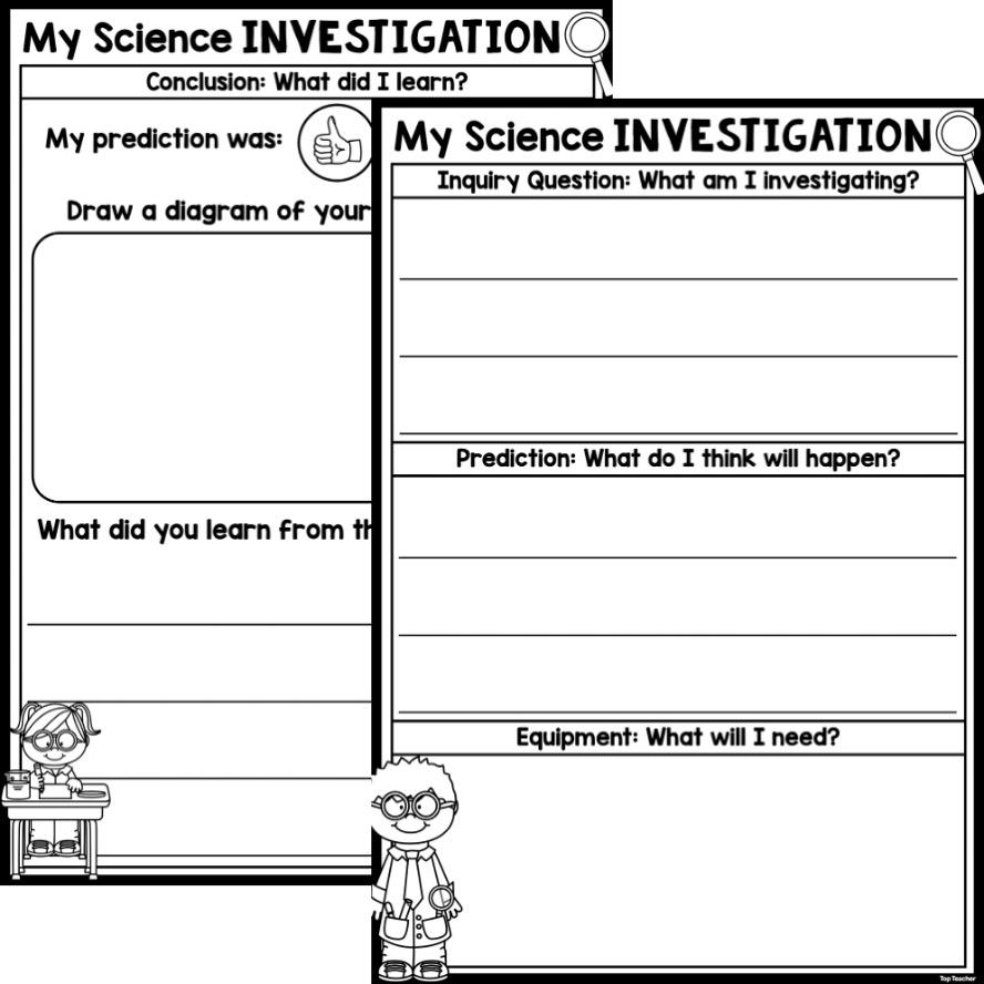 Science Investigation: Foundation & Year 1 Worksheets - Top Teacher