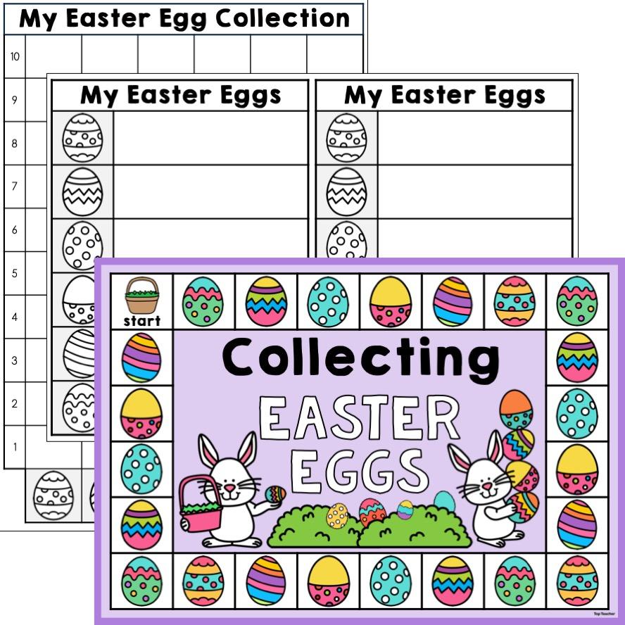 Collecting Easter Eggs: Data Collection & Graphing Game - Top Teacher