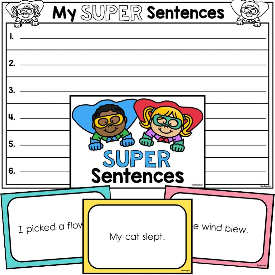 Super Sentences: Improving Sentences Activity - Top Teacher