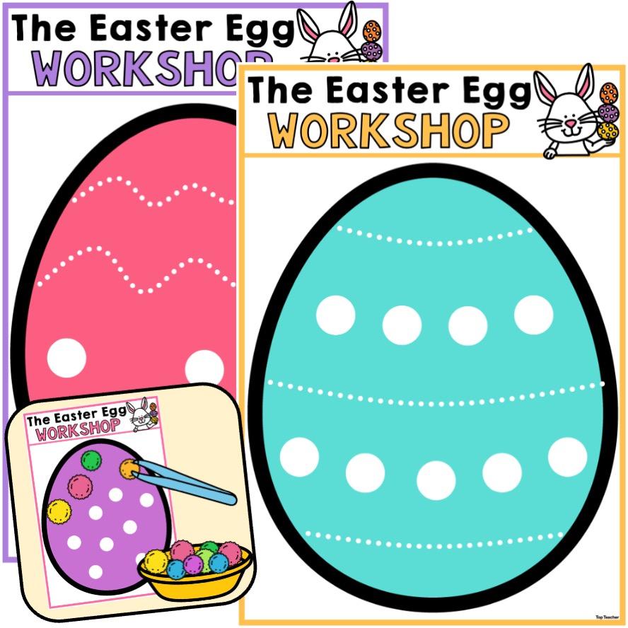 The Easter Egg Workshop: Fine Motor Activity - Top Teacher