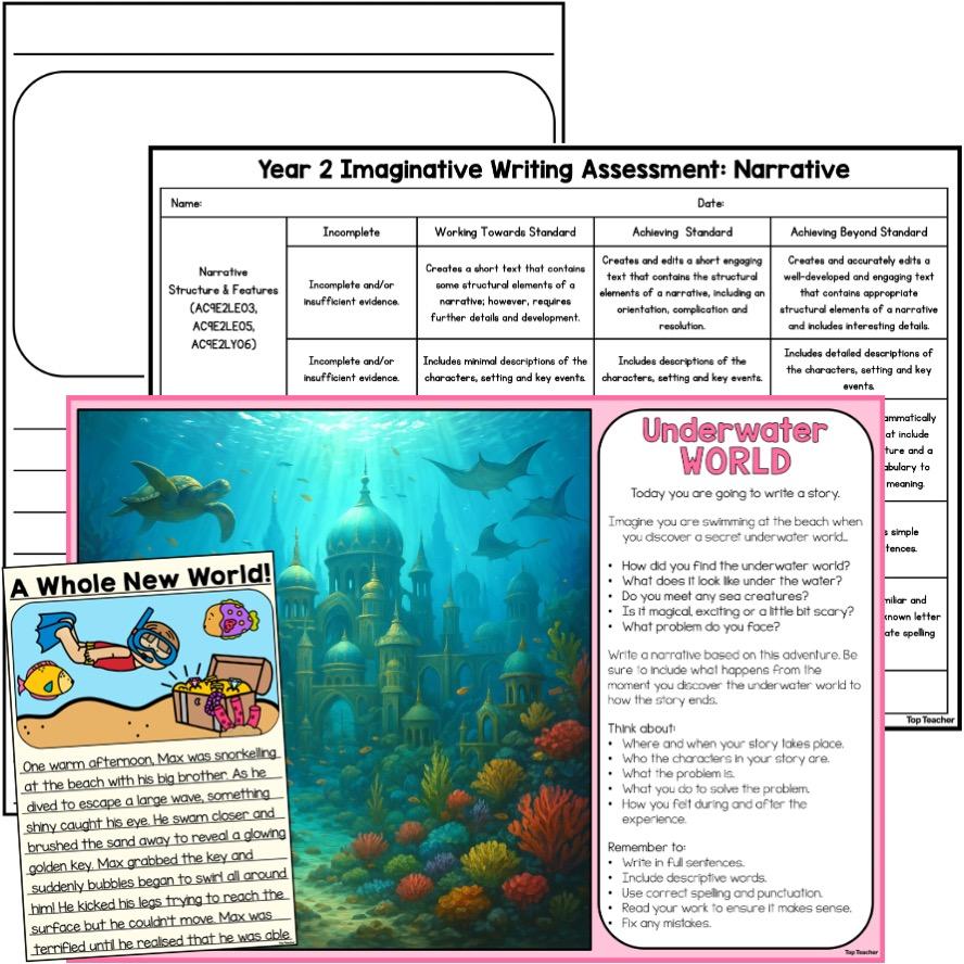 Stuck in a Video Game! Imaginative Postcard Writing Assessment: Year 2 ...