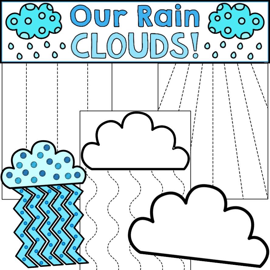 Rain Cloud Craft: Cutting Skills - Top Teacher