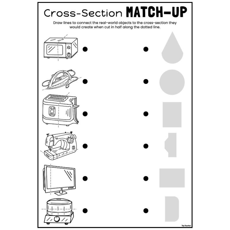 Geometry Cross Section Worksheet 50 Cross Section Worksheet 7th Grade